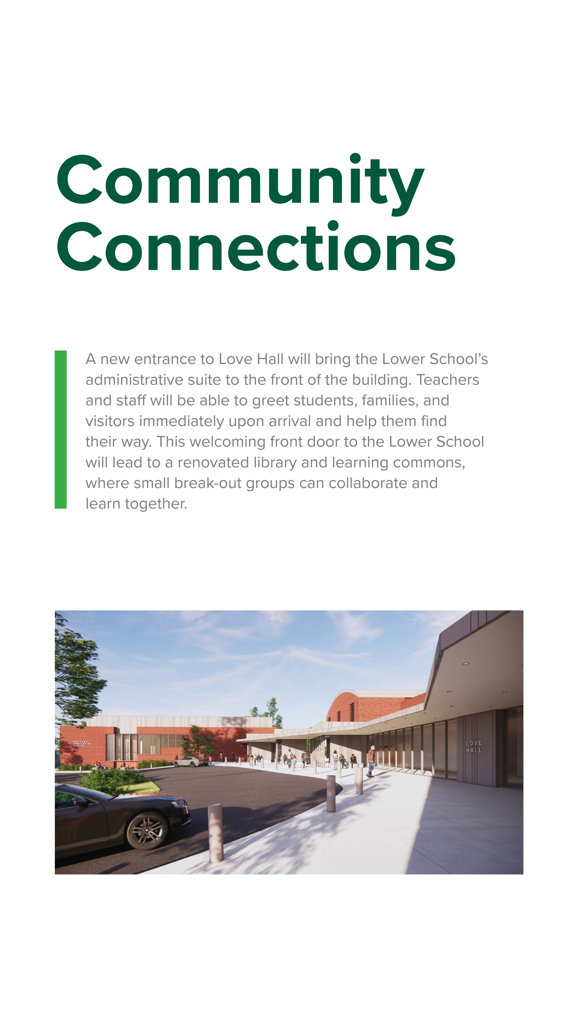 The Love Hall renovation and expansion will address the Lower School’s ...